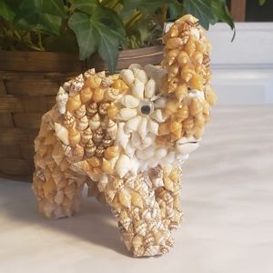 Vintage | Accents | Vintage Elephant Figure Made Of Shells | Poshmark